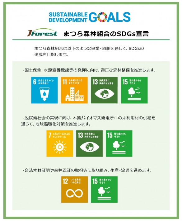 SDGs宣言 | まつら森林組合